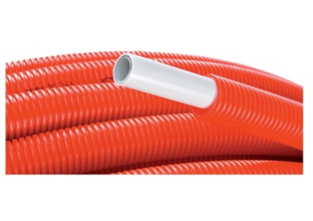 Tube multicouche Uni Pipe Plus prégainé rouge - Uponor - Ø25 - Couronne de 50m