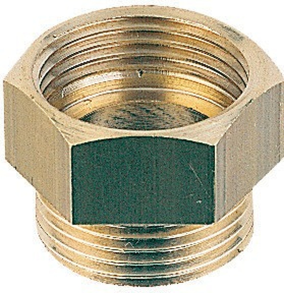 Réduction laiton brut 6 pans joint plat - MF 20x27