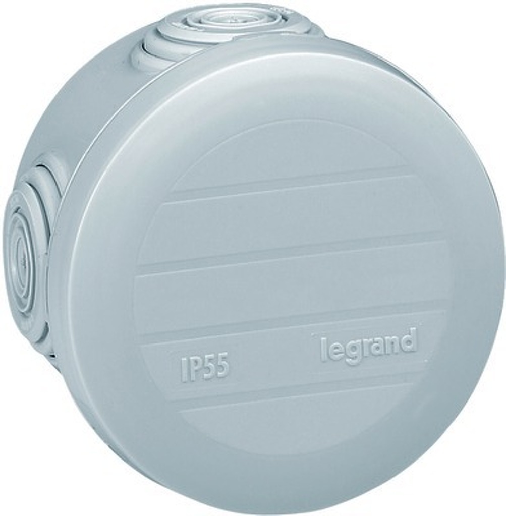 Boîte de dérivation ronde Plexo - Legrand - ØxH : 60x40mm 4 embouts IP55
