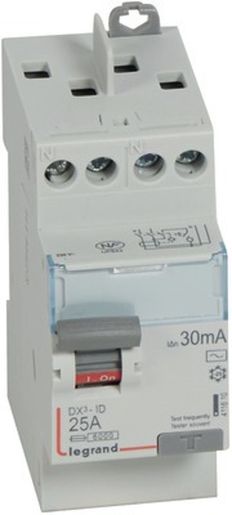 Interrupteur différentiel -legrand-2P-type AC 30mA-25A