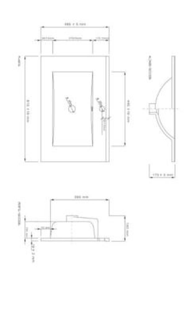Plan vasque céramique - Anconetti - 60cm