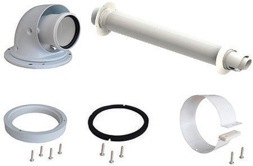 Kit départ terminal horizontal Dualis SD-ELM - Poujoulat - Ø60/100