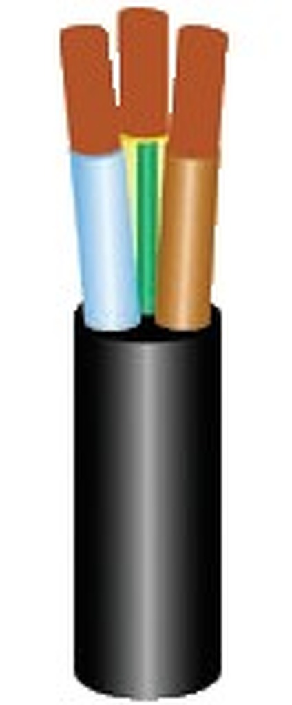 Câble HO7RNF - Prysmian - 3G1.5mm2 - Noir - Couronne de 100ml