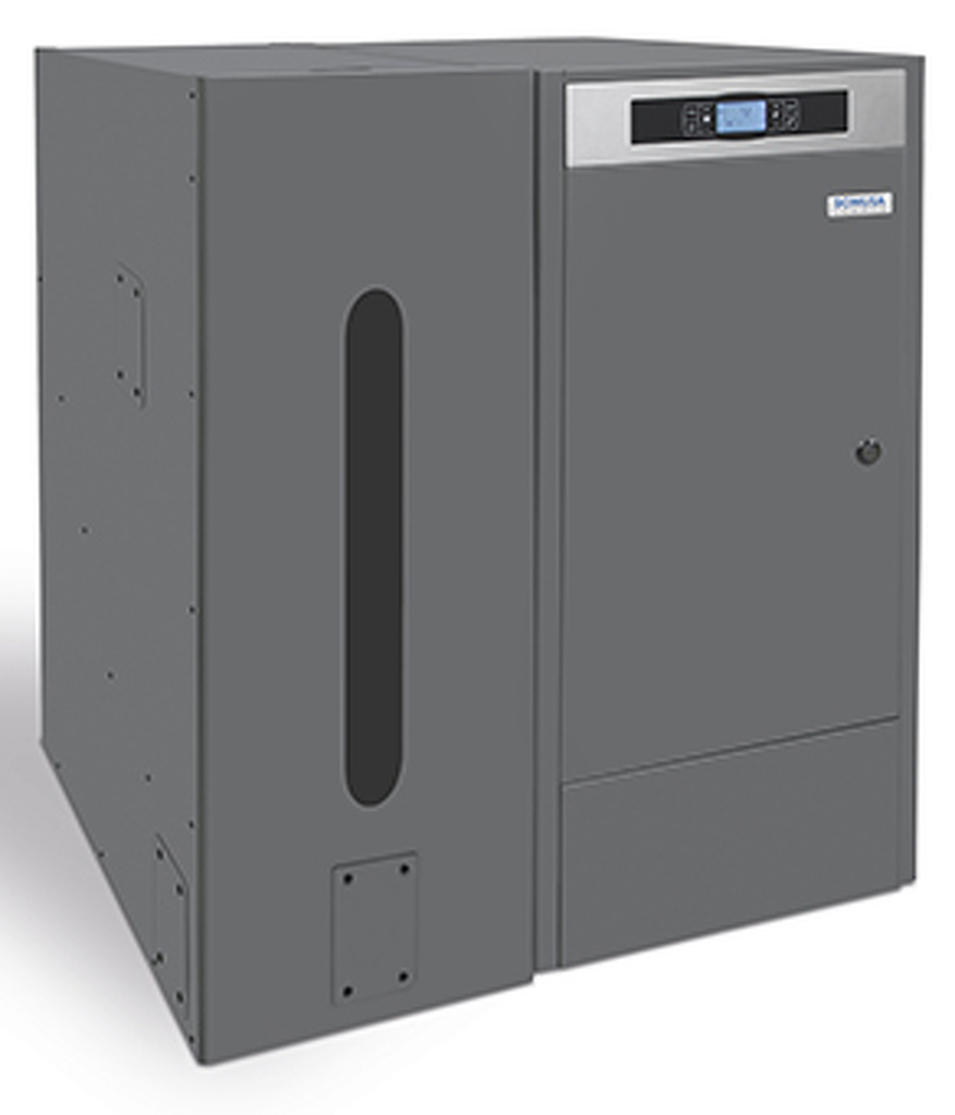 Chaudière bois Bioclass IC + DR - Domusa - Réservoir d'alimentation ...