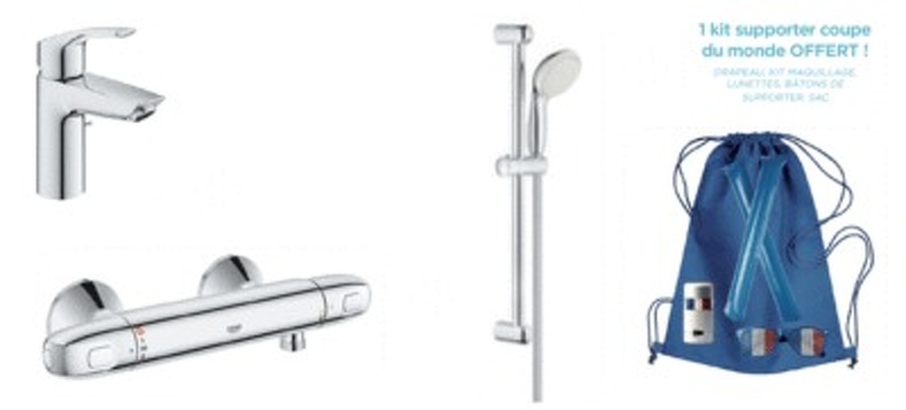 Bundle 3 en 1 exclusif Algorel coupe du monde - Grohe