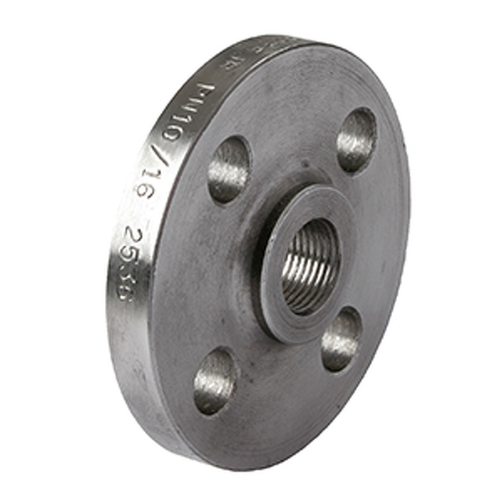 Bride acier collerette à visser standard galva - PN10 - Diamètre 80x90