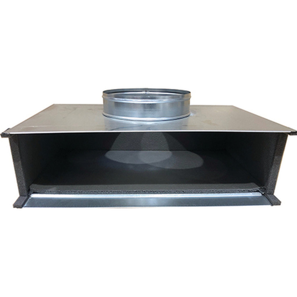 Plénum isolé métal latéral pour diffuseur linéaire à 1 fente - Axelair ...