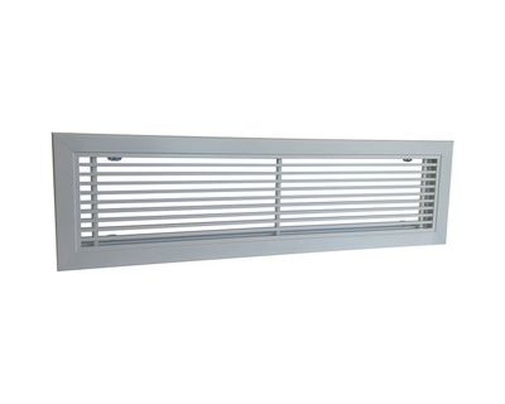 Grille linéaire porte-filtre lames fines à clip - Axelair - Aluminium ...
