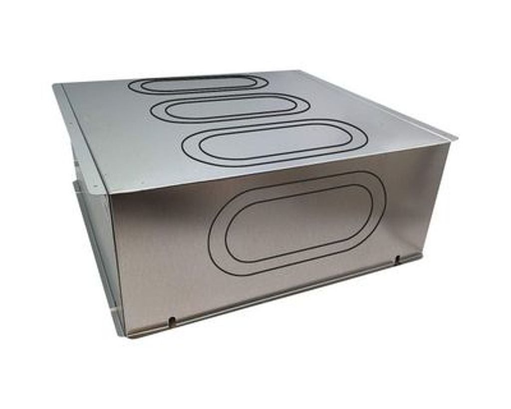 Plénum isolé métal sortie au choix - Axelair - 560x260x225mm - Ø ...