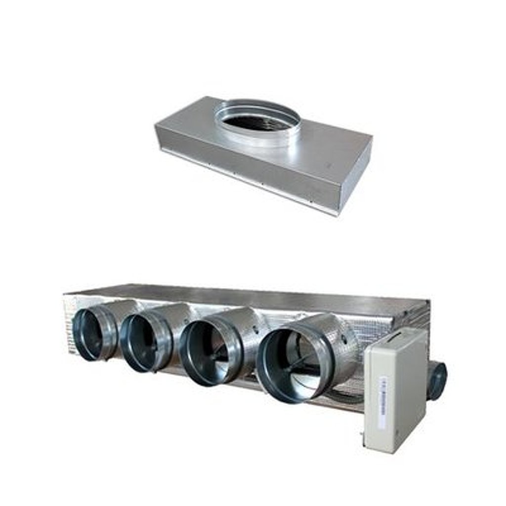 Pack plénum QAI Medium VMC IB8 Daikin 5xØ200mm + plénum de reprise ...