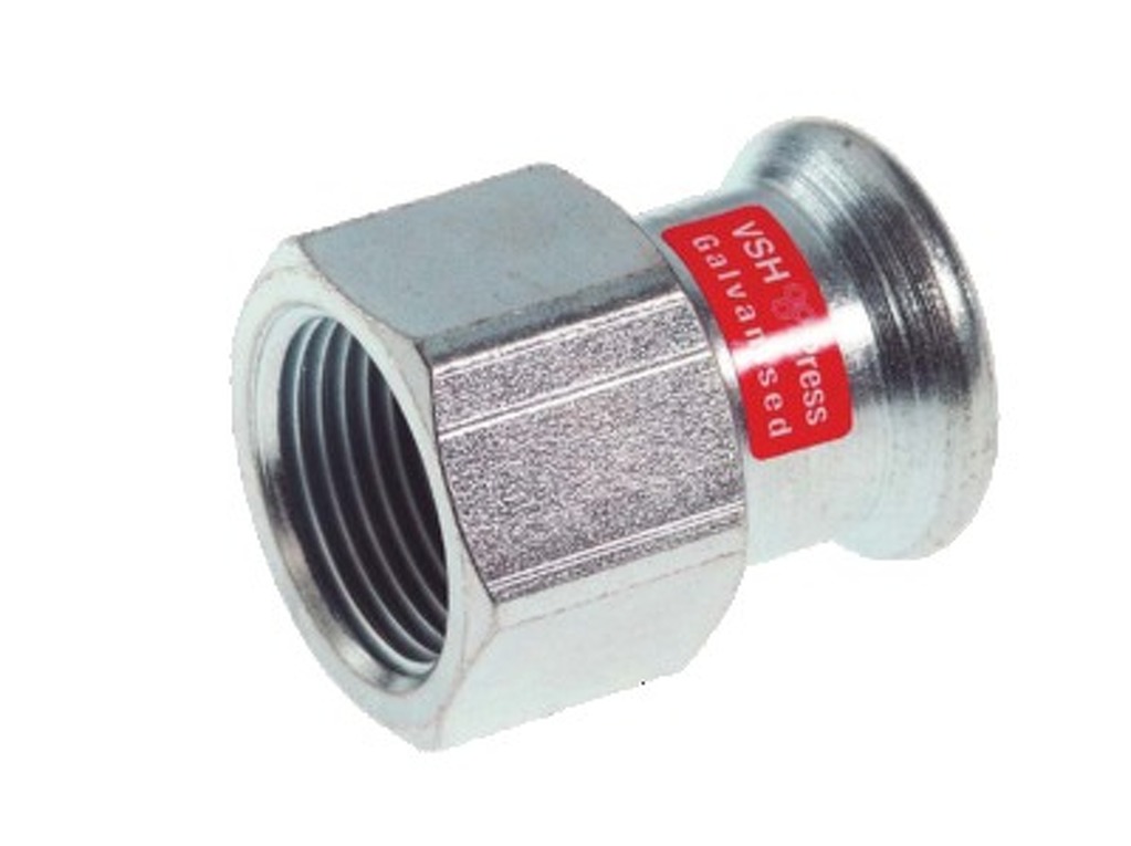 Raccord à Sertir pour Inox Droit Femelle à Visser Femelle Ø 22-20x27