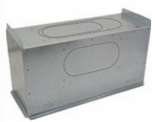 Plénum isolé métal sortie au choix - Axelair - 800x100x225mm - Ø ...